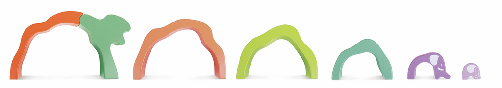 Safari Elephant Stacking Blocks | E0489